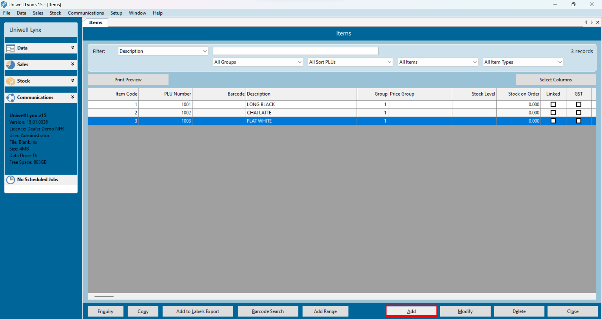 Creating New Items – Lynx Software Support